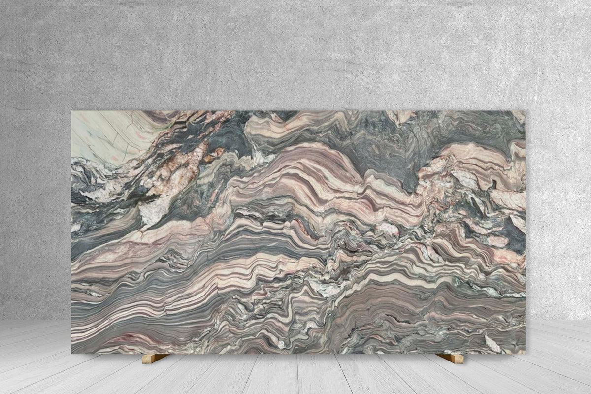 QUARZITE EXPLOSION BLUE POLISHED 3/4 — Marble Unlimited Inc